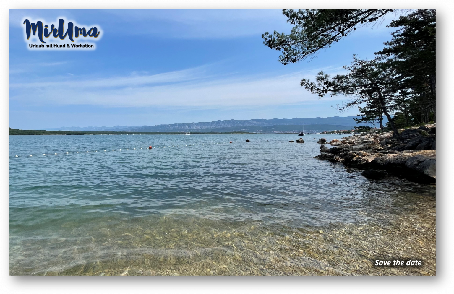 Save the date vs. Team MirUma macht Ferien – MirUma – Urlaub auf Krk