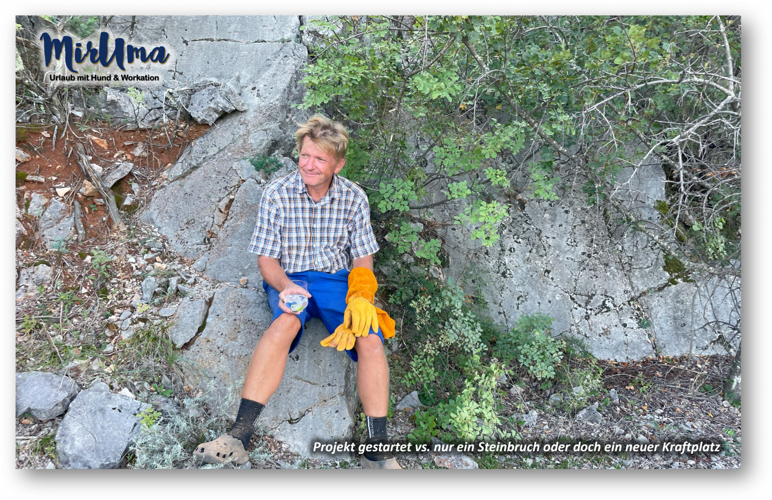 Projekt gestartet vs. nur ein Steinbruch oder doch ein neuer Kraftplatz – MirUma – Urlaub auf Krk